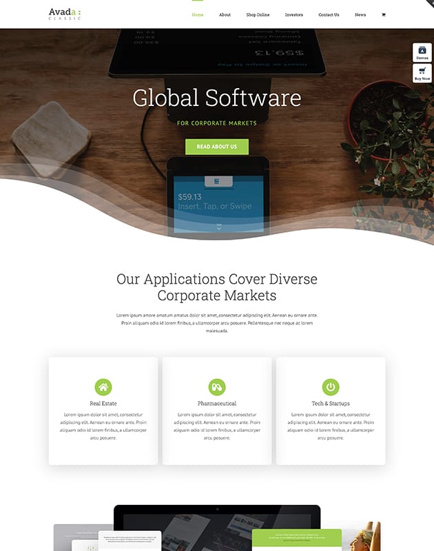 Avada WordPress Theme - WP Servis