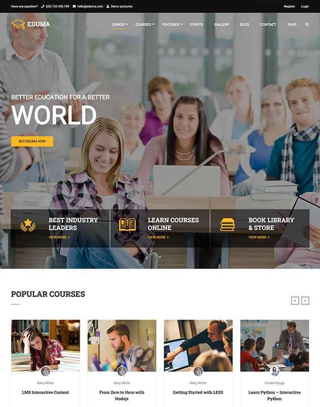 Eduma WordPress Theme - WP Servis