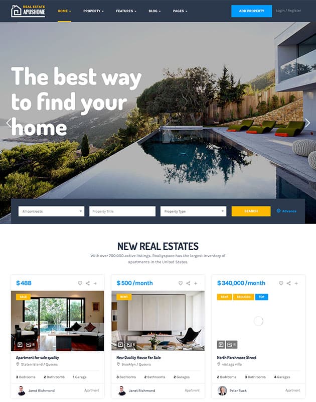 ApusHome WordPress Theme - WP Servis