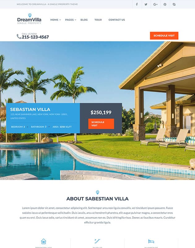 HomeVilas WordPress Theme - WP Servis