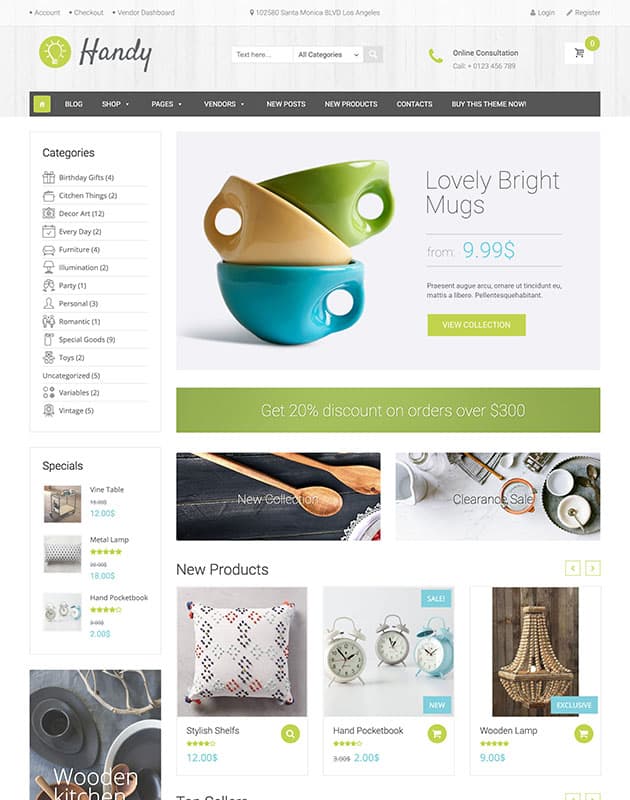WordPress E-Commerce Themes - WP Servis