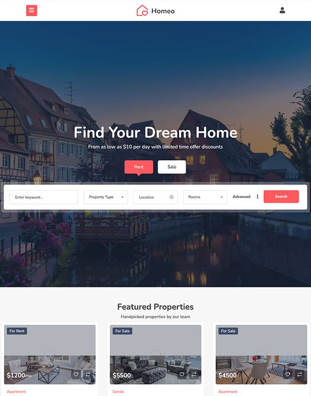 Homeo WordPress Theme - WP Servis