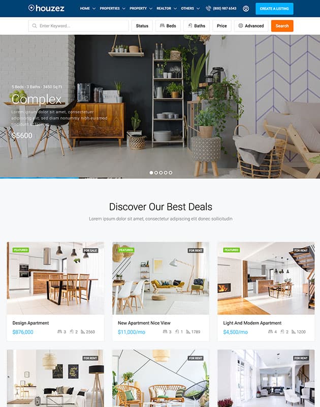 Real Estate Themes - WP Servis