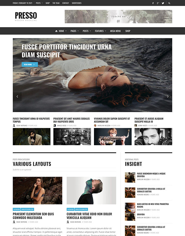 NewsTube WordPress Theme - WP Servis