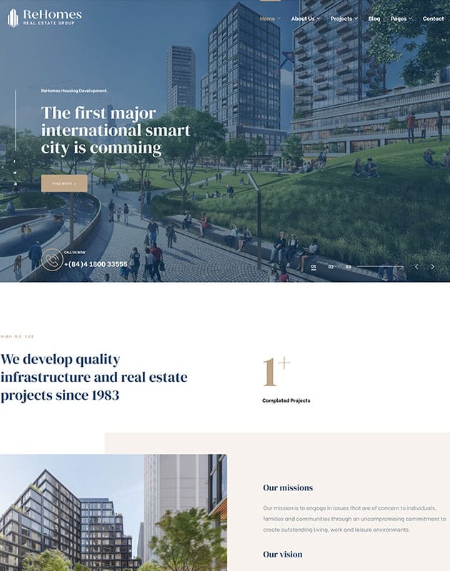 Rehomes WordPress Theme - WP Servis