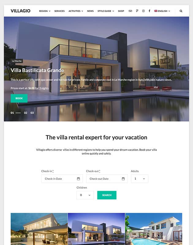 Villagio WordPress Theme - WP Servis