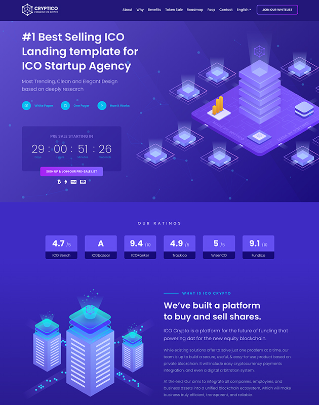 Cryptico WordPress Theme - WP Servis