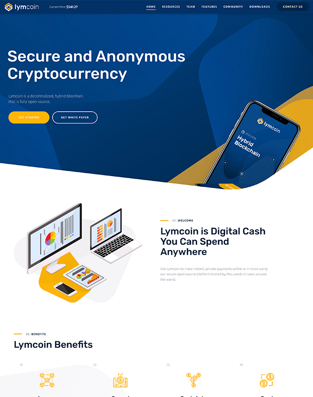 Lymcoin WordPress Theme - WP Servis