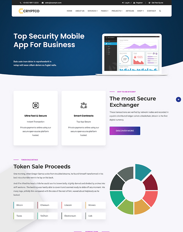Cryptco WordPress Theme - WP Servis