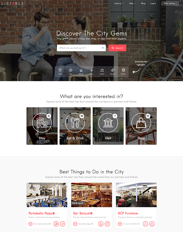 Directory / Listing Themes - WP Servis