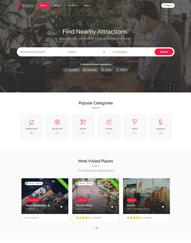 Javo Directory WordPress Theme - WP Servis