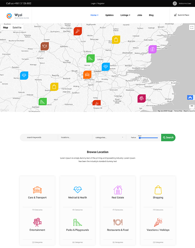 Directory WordPress Theme - WP Servis